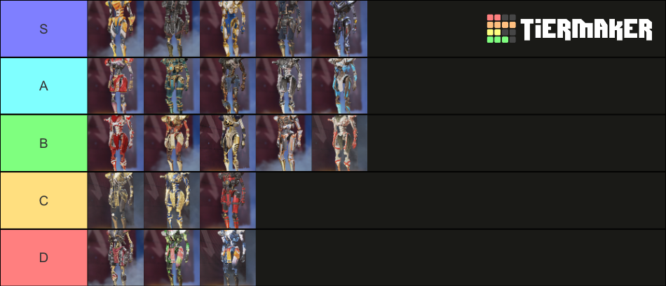 revenant skins Tier List (Community Rankings) - TierMaker