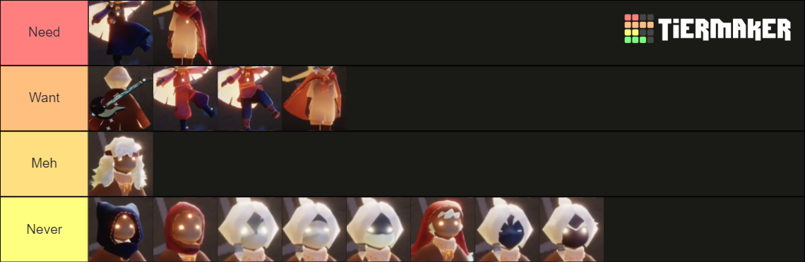 sky cotl — season of performance Tier List (Community Rankings) - TierMaker