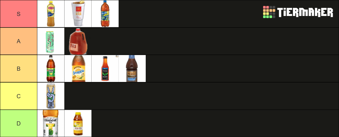 iced tea brands Tier List (Community Rankings) - TierMaker
