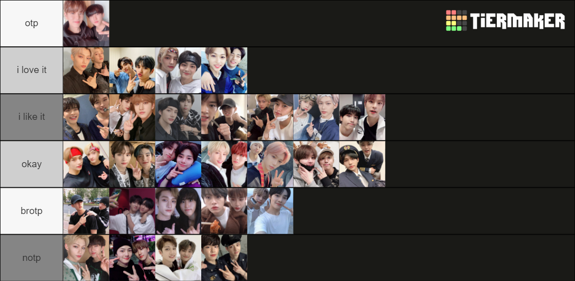 stray kids ships Tier List (Community Rankings) - TierMaker