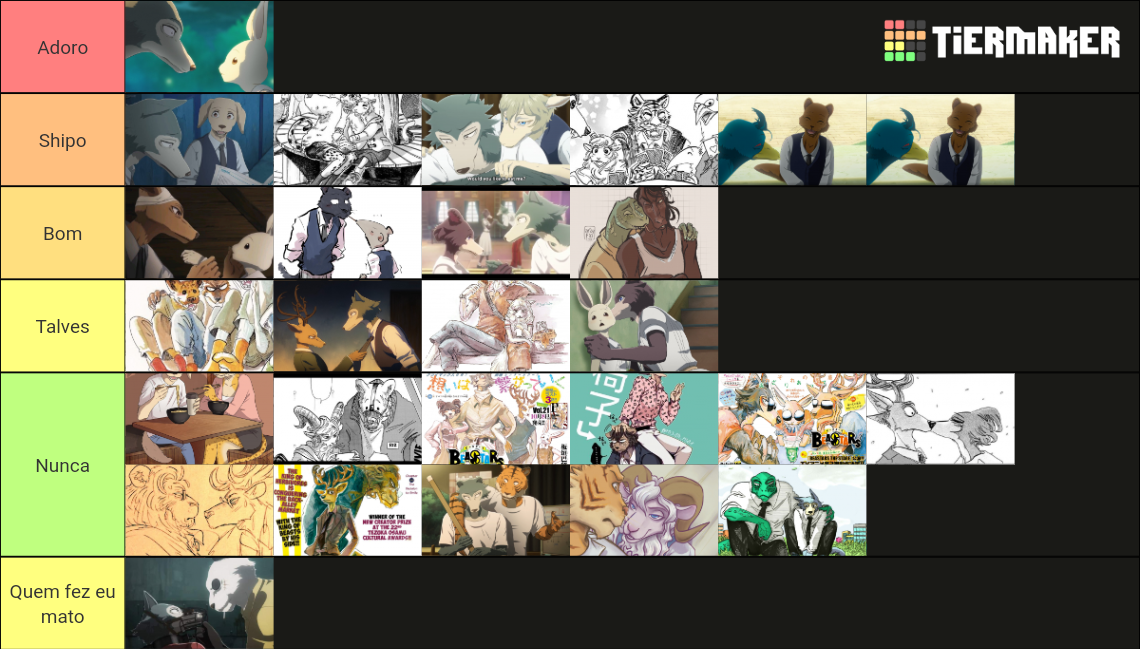 BEASTARS Ships Tier List (Community Rankings) - TierMaker
