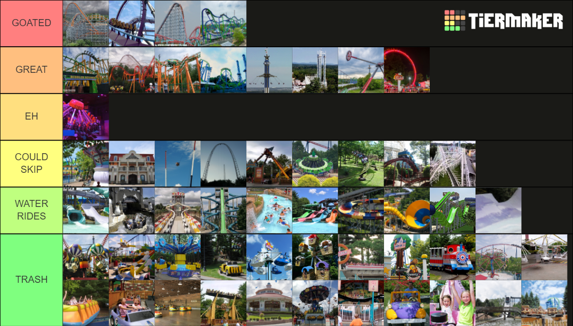 Six Flags New England Tier List (Community Rankings) - TierMaker