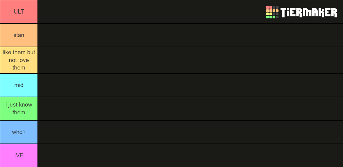 kpop 4th gen ggs tiers Tier List (Community Rankings) - TierMaker