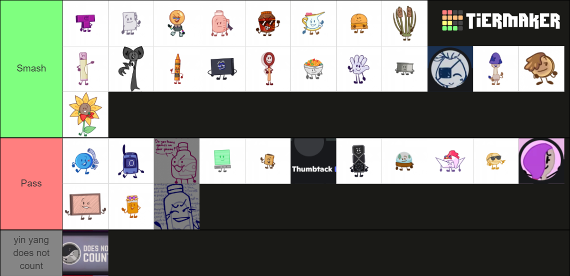 TAG:LINE Camp Notepad SMASH OR PASS object camp (NOT CLICKB) Tier List ...