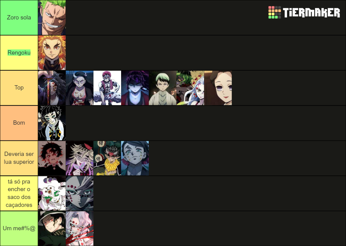 (Demon Slayer) Tier List (Community Rankings) - TierMaker