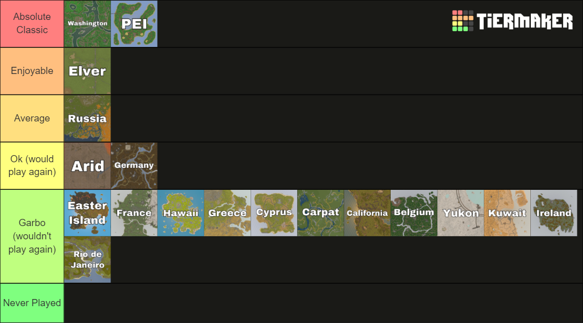 Unturned Map (Labeled; June 2024) Tier List (Community Rankings ...