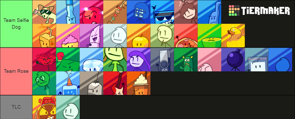 BFDI Mini all characters Tier List (Community Rankings) - TierMaker