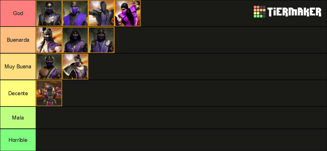 RAIN SKINS Tier List (Community Rankings) - TierMaker