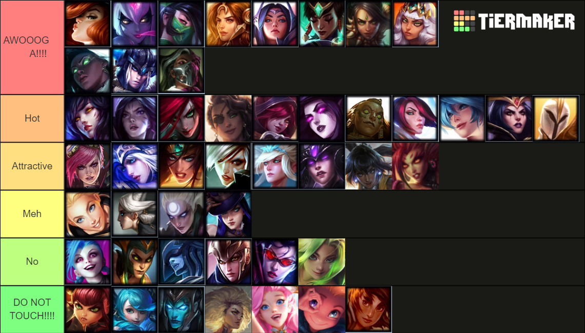 Hottest Babes In League Of Legends Tier List Community Rankings Tiermaker