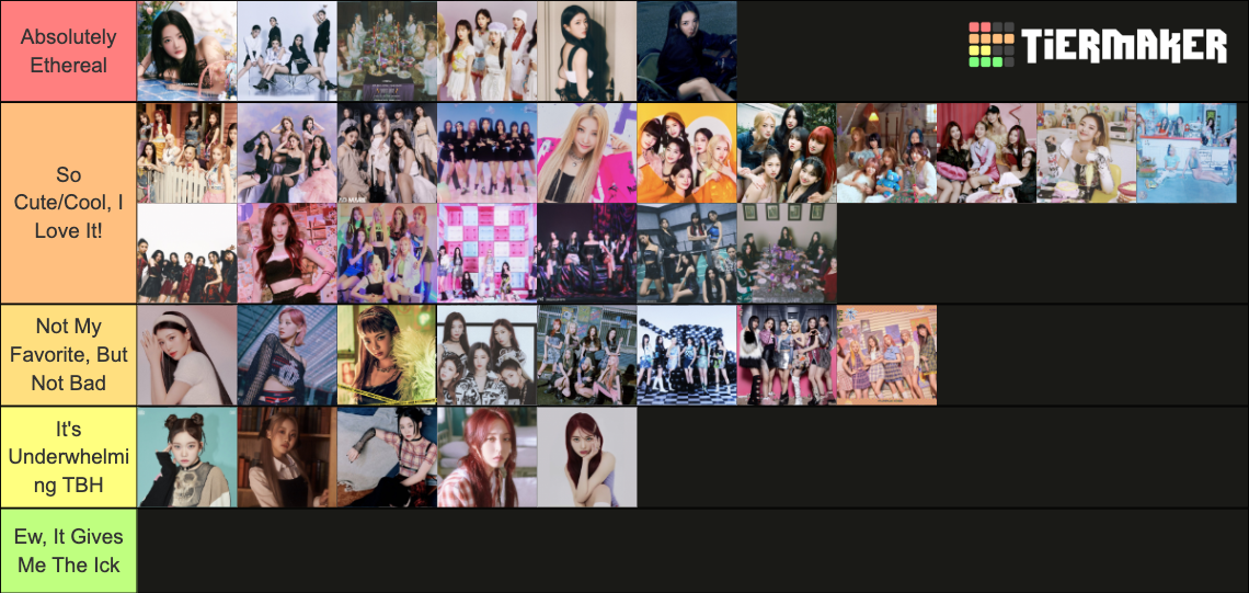 A Selective Ranking of GG Album Concept Photos Tier List (Community ...
