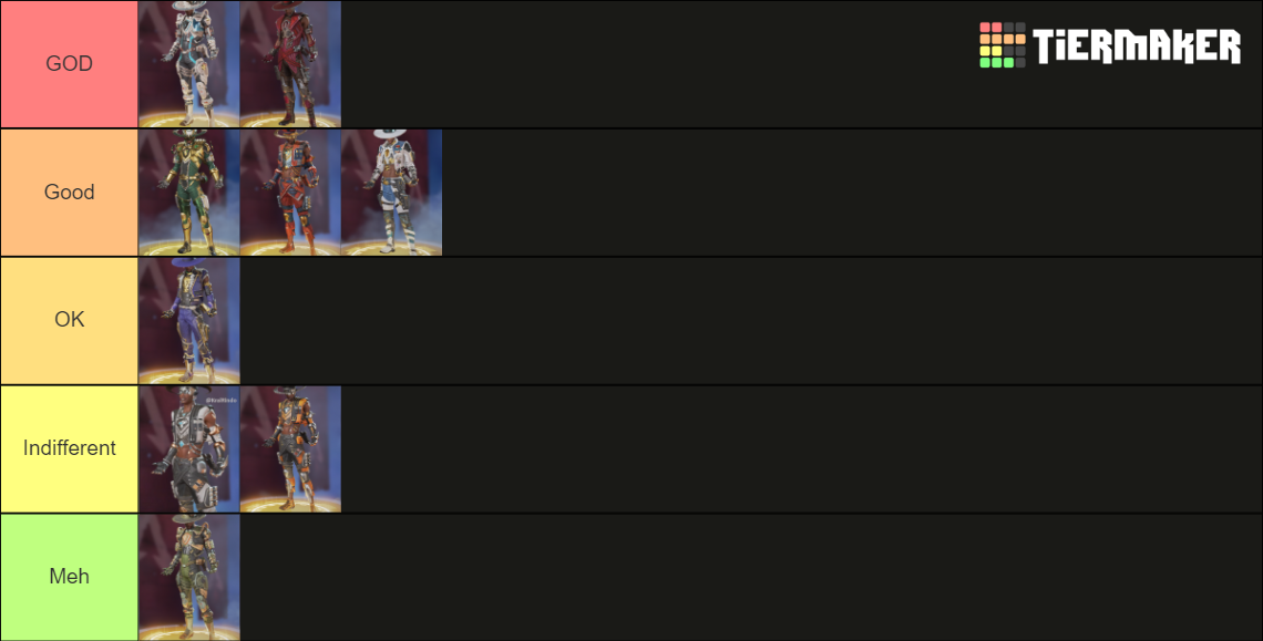 Apex Legends Legendary skins Seer (Updated 25/06/2022) Tier List ...