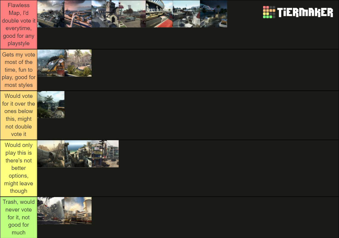 Black Ops 2 Multiplayer Maps Tier List (Community Rankings) - TierMaker
