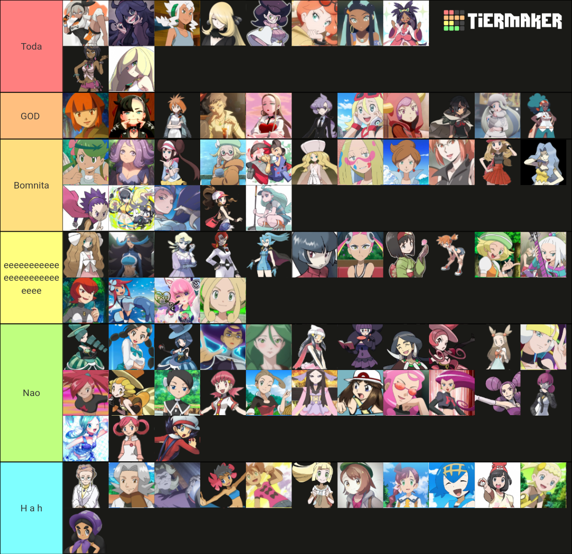 Pokemon waifu Gals 2022 (dlc included) Tier List (Community Rankings ...