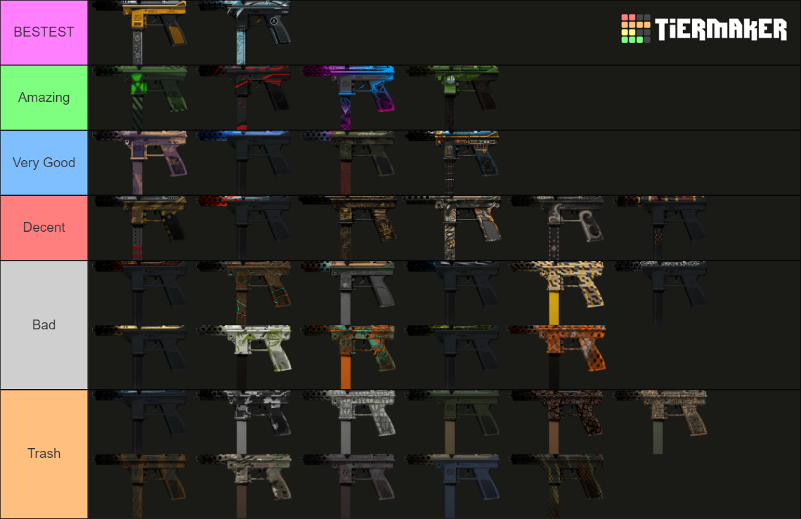 Tec-9 Skins Ranked Tier List (Community Rankings) - TierMaker