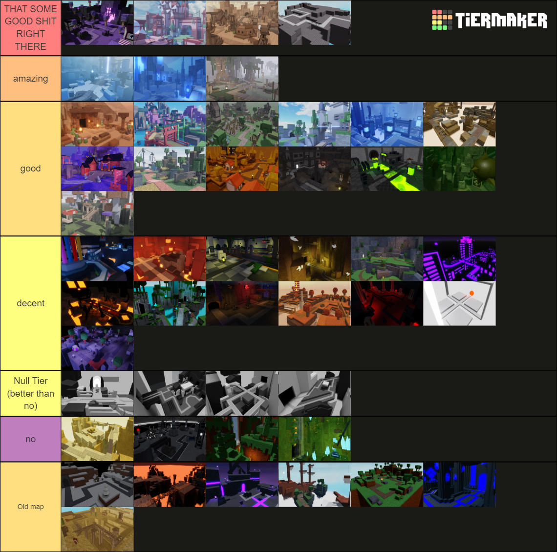 CTD MAP TIERLIST Tier List (Community Rankings) - TierMaker