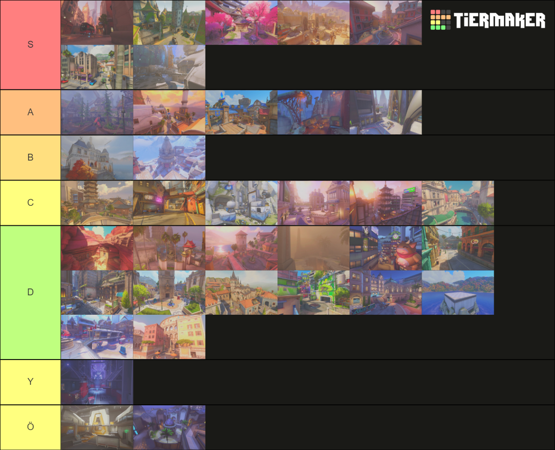 Overwatch 2 Maps (including 2CP) Tier List (Community Rankings) - TierMaker