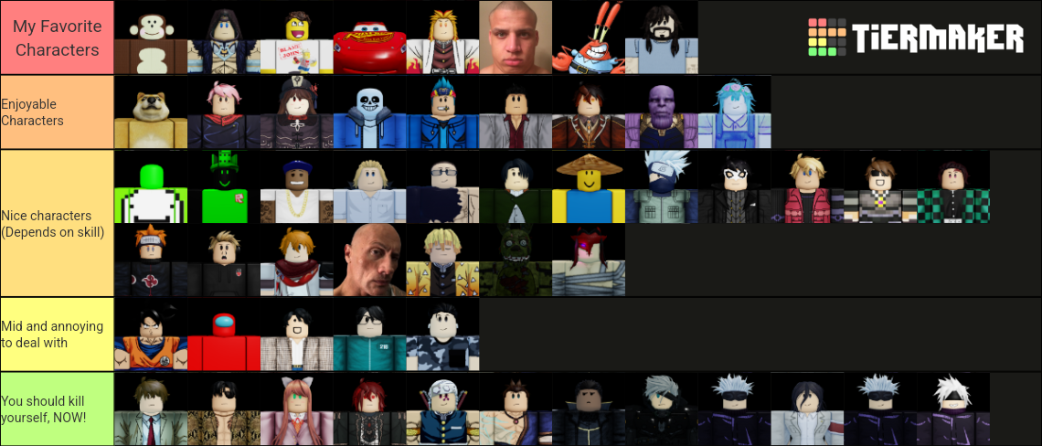 Crossover Arena Characters Tier List (Community Rankings) - TierMaker