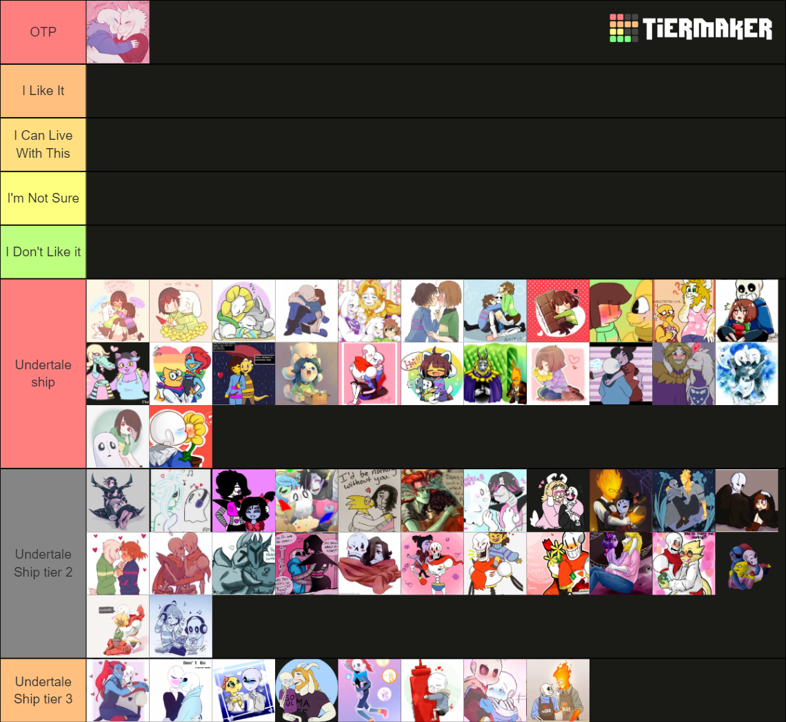 Rate All Undertale Ships (No Aus) Tier List (Community Rankings ...