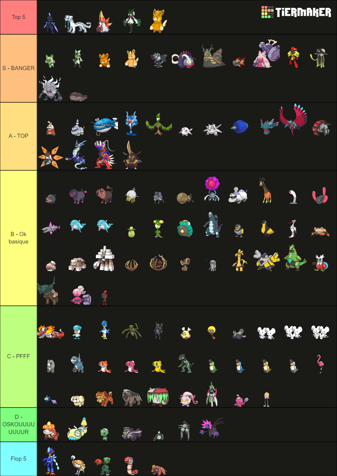 Pokémon 9G Tier List (Community Rankings) - TierMaker
