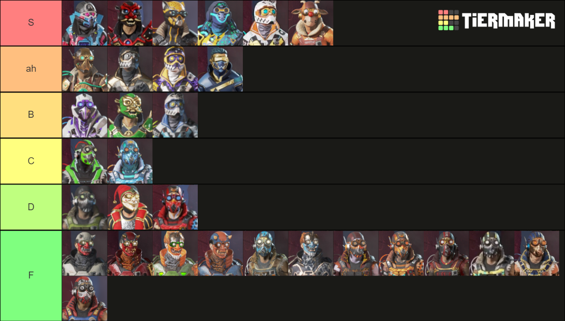 Octane Skins Season 9 (Apex Legends) Tier List (Community Rankings) - TierMaker