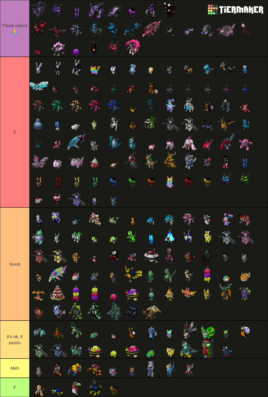 Loomian Legacy Gammas Tier List (Community Rankings) - TierMaker