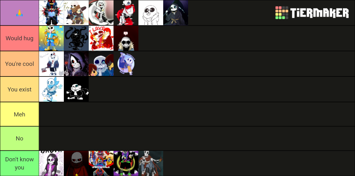 Undertale AUs Tier List (Community Rankings) - TierMaker