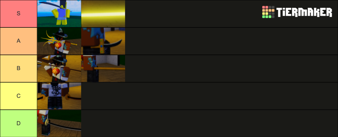 JP Grinding Swords TierList Tier List (Community Rankings) - TierMaker