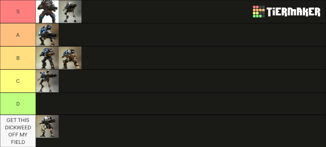 Titanfall 2 Titan Tier List (Community Rankings) - TierMaker