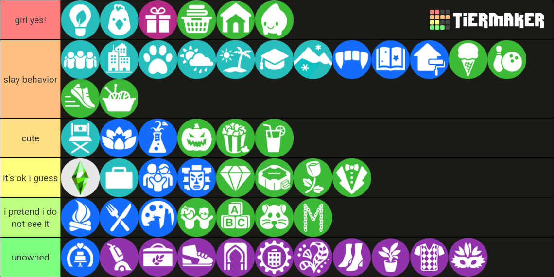 The Sims 4 Packs Ranking (2022) Tier List (Community Rankings) - TierMaker
