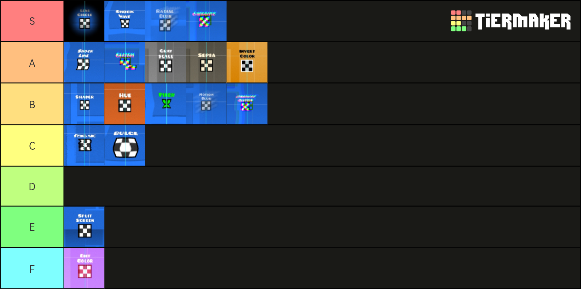 Geometry dash shaders Tier List (Community Rankings) - TierMaker