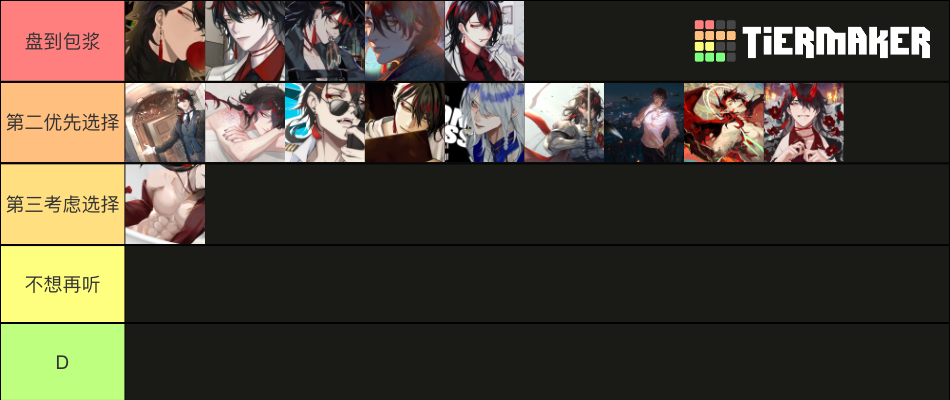 vox akuma ASMR喜欢程度排行 Tier List (Community Rankings) - TierMaker