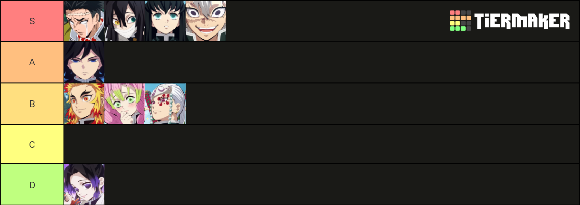 Demon Slayer Hashira Tier List (Community Rankings) - TierMaker