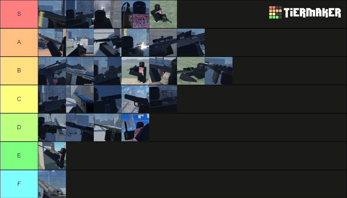 Firefight Gun Tierlist Tier List (Community Rankings) - TierMaker