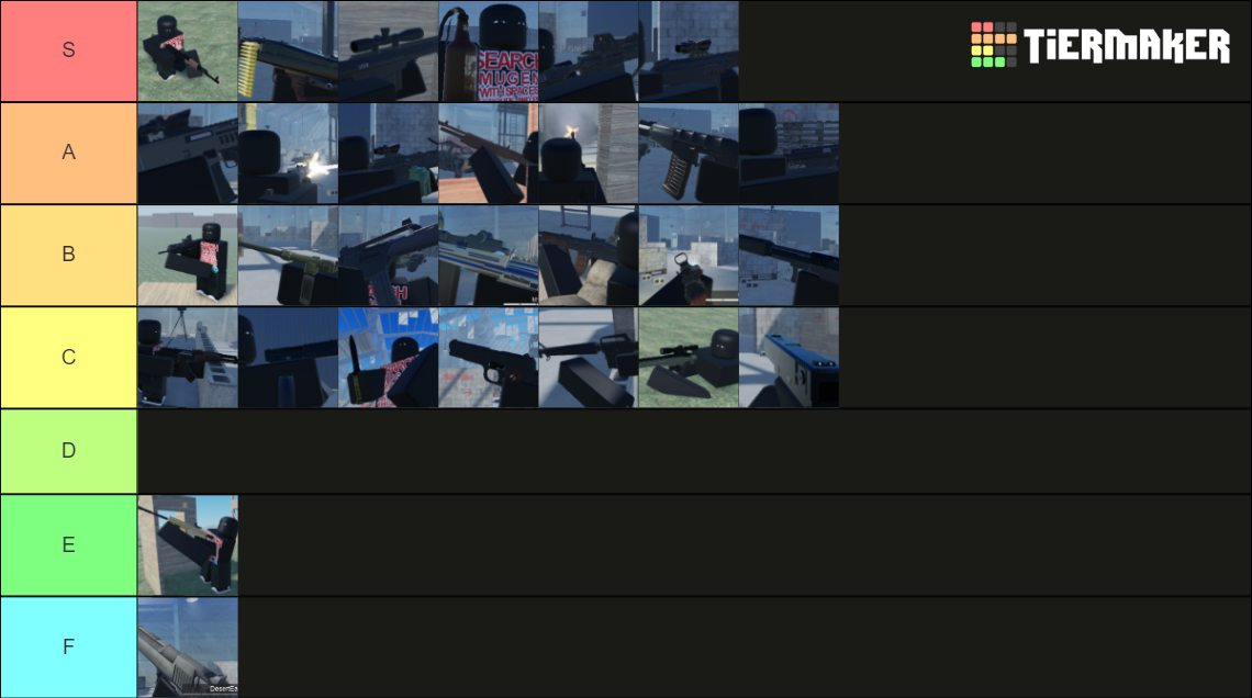 Firefight Gun Tierlist Tier List (Community Rankings) - TierMaker
