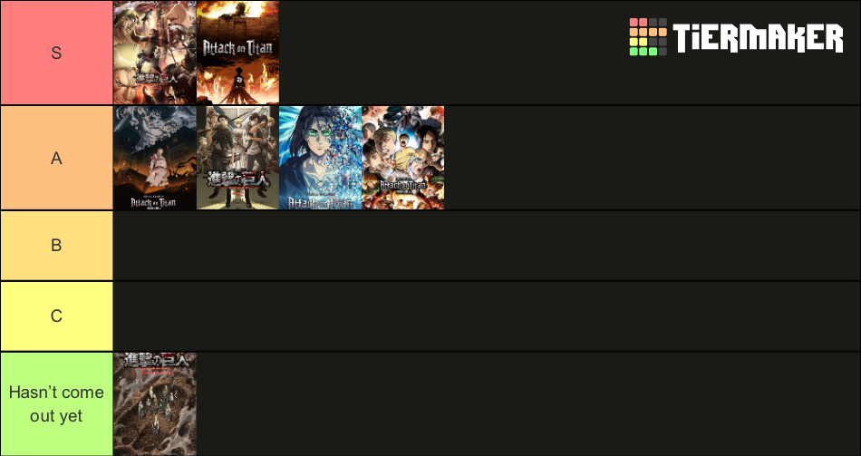 Attack on Titan Seasons Tier List (Community Rankings) - TierMaker