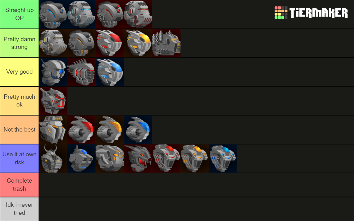 SuperMechs Torso 2022 Tier List (Community Rankings) - TierMaker