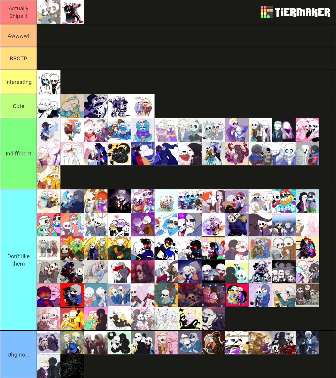 AU Sans Shipping Chart Tier List (Community Rankings) - TierMaker
