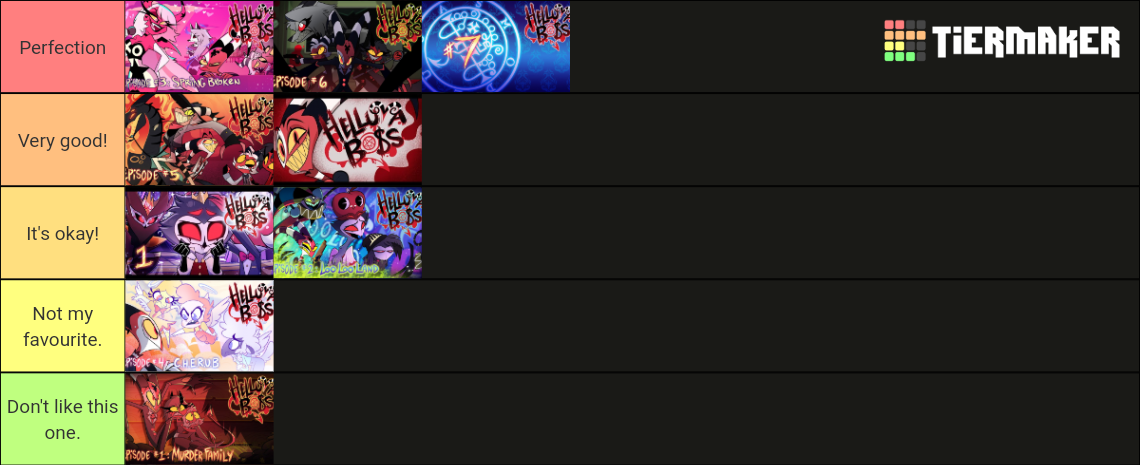 Helluva Boss Episodes Tier List (Community Rankings) - TierMaker