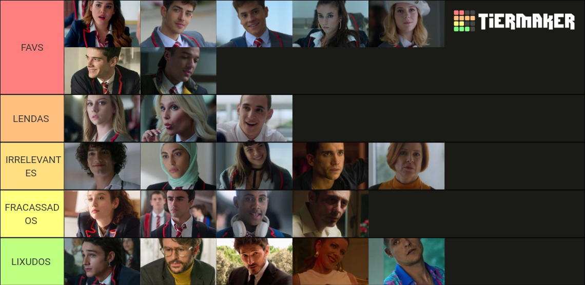 RANKING DE PERSONAGENS DE ELITE Tier List (Community Rankings) - TierMaker