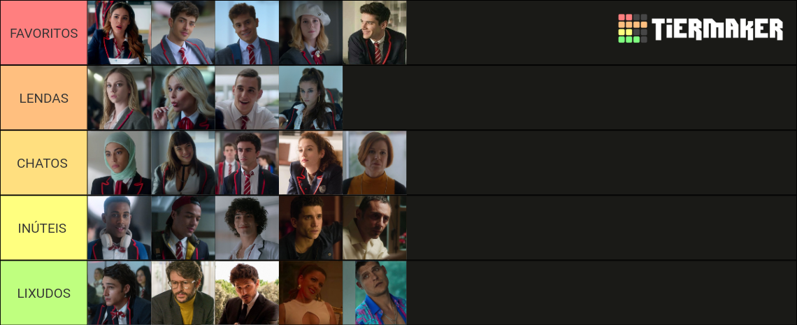 RANKING DE PERSONAGENS DE ELITE Tier List (Community Rankings) - TierMaker