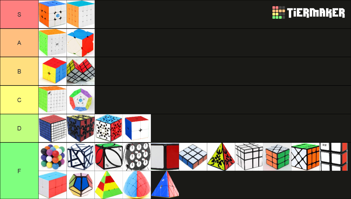 Rubiks Cube Puzzles Tier List (Community Rankings) - TierMaker