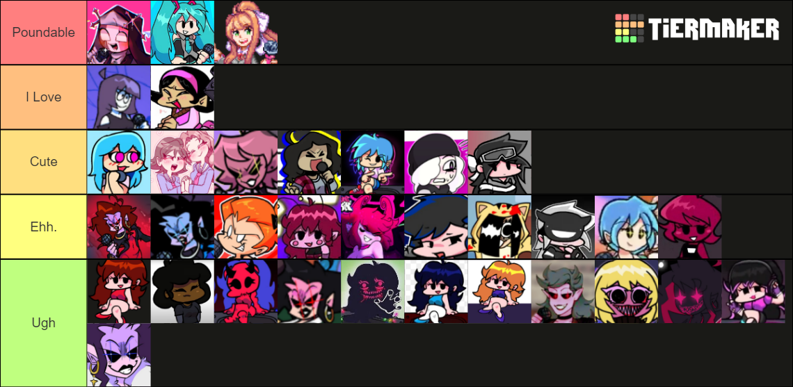 Hot Fnf Women Tier List (Community Rankings) - TierMaker