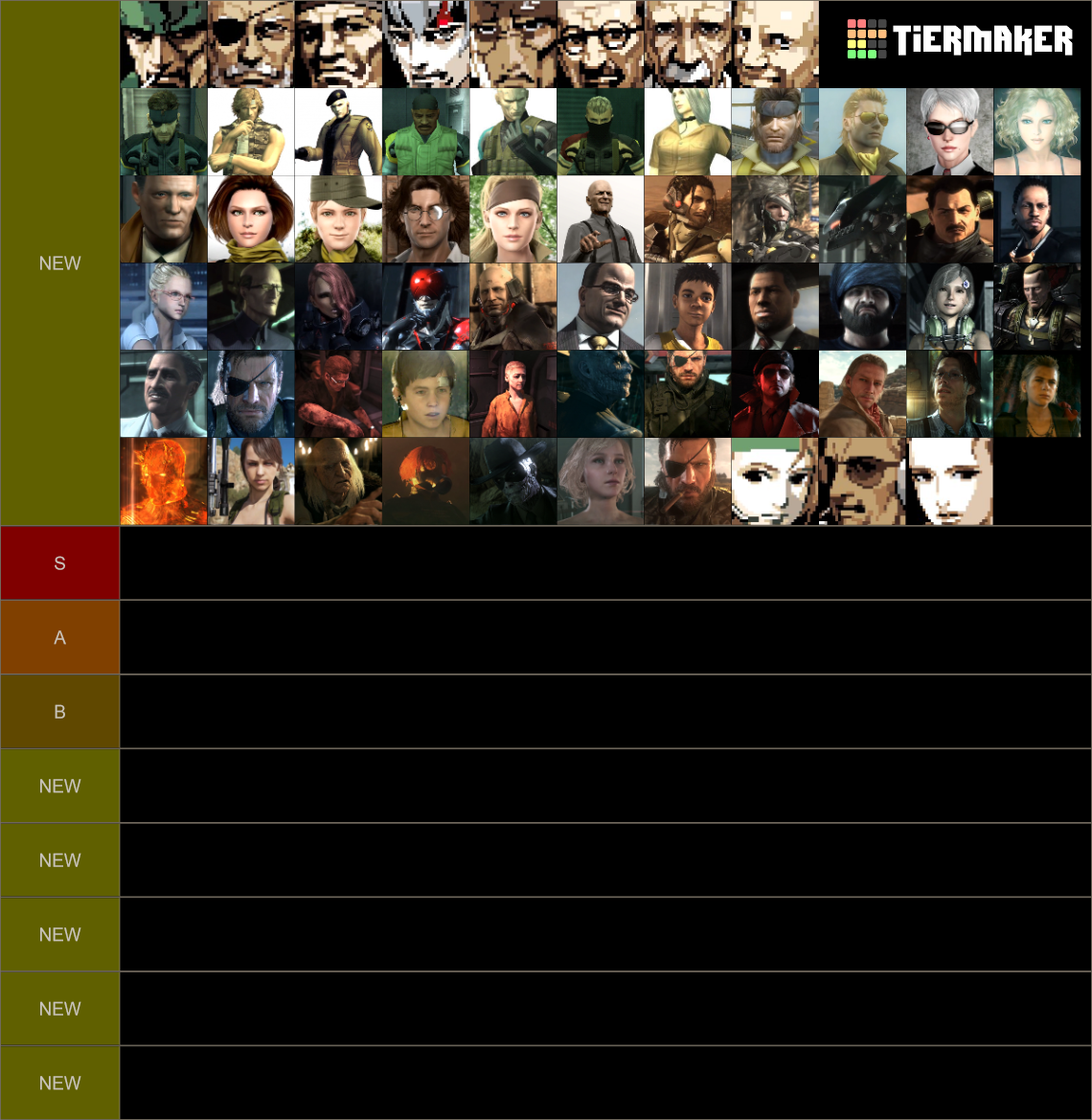 Metal Gear Solid Series (All Characters) Tier List (Community Rankings ...