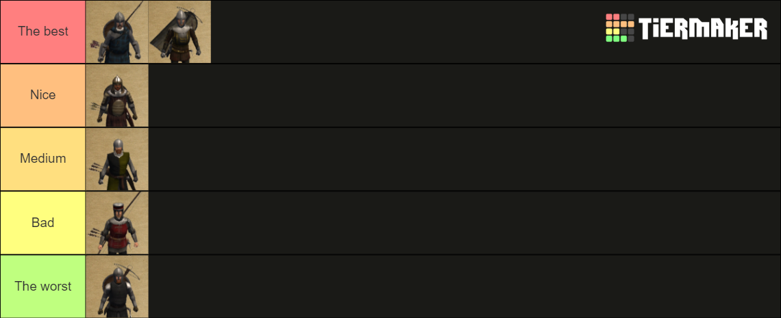 of common shooters by factions (M&B: PoP) Tier List (Community Rankings ...