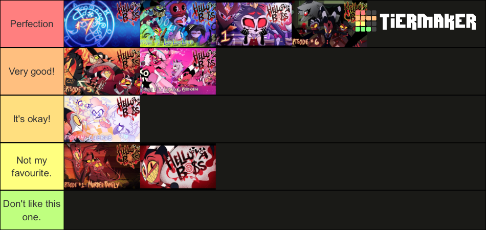 Helluva Boss Episodes Tier List (Community Rankings) - TierMaker