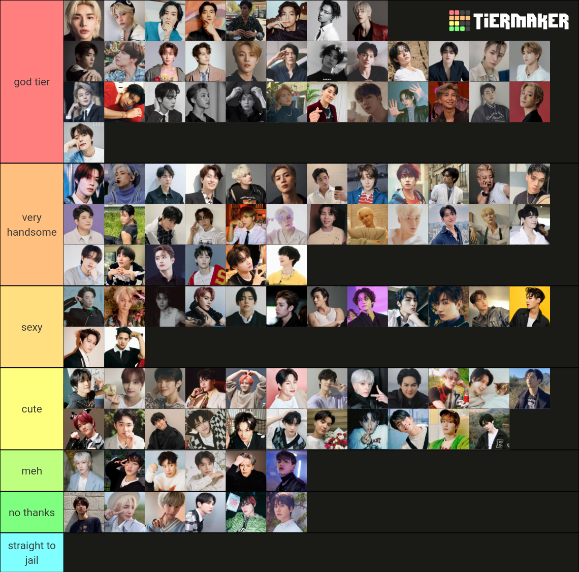 List of kpop boys!! Tier List (Community Rankings) - TierMaker
