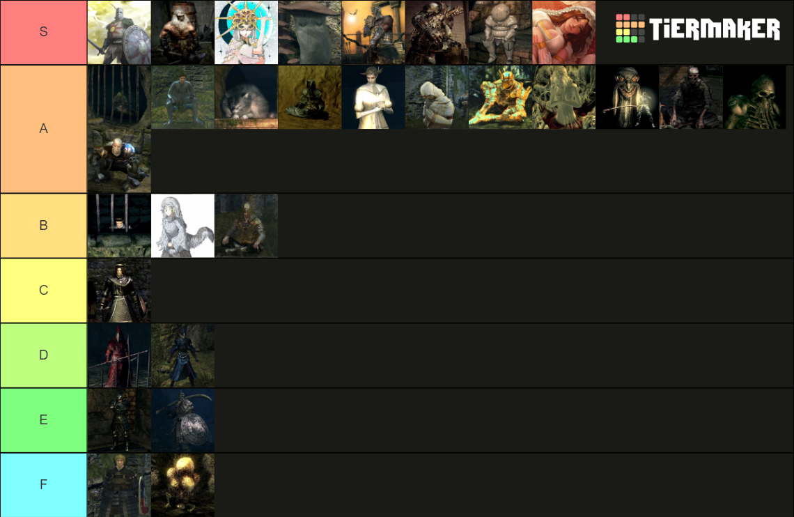 Dark Souls NPCs Tier List (Community Rankings) - TierMaker