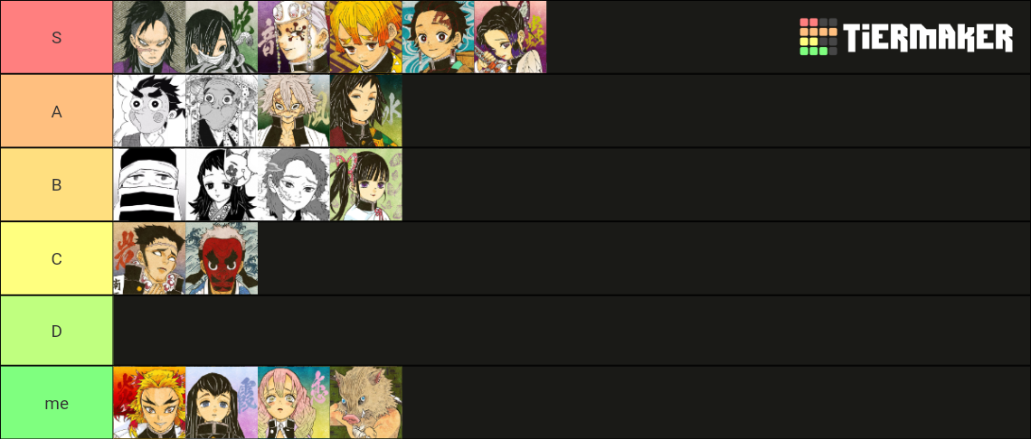 Demon Slayer Tier List (Community Rankings) - TierMaker