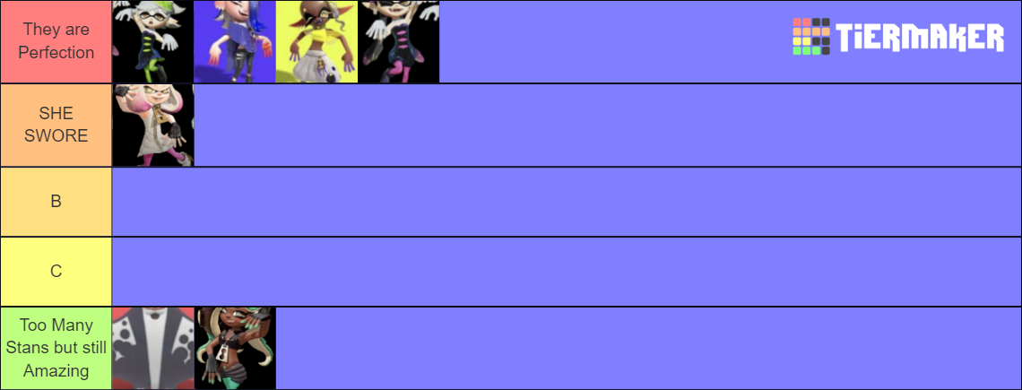 Splatoon Idol (Updated) Tier List (Community Rankings) - TierMaker