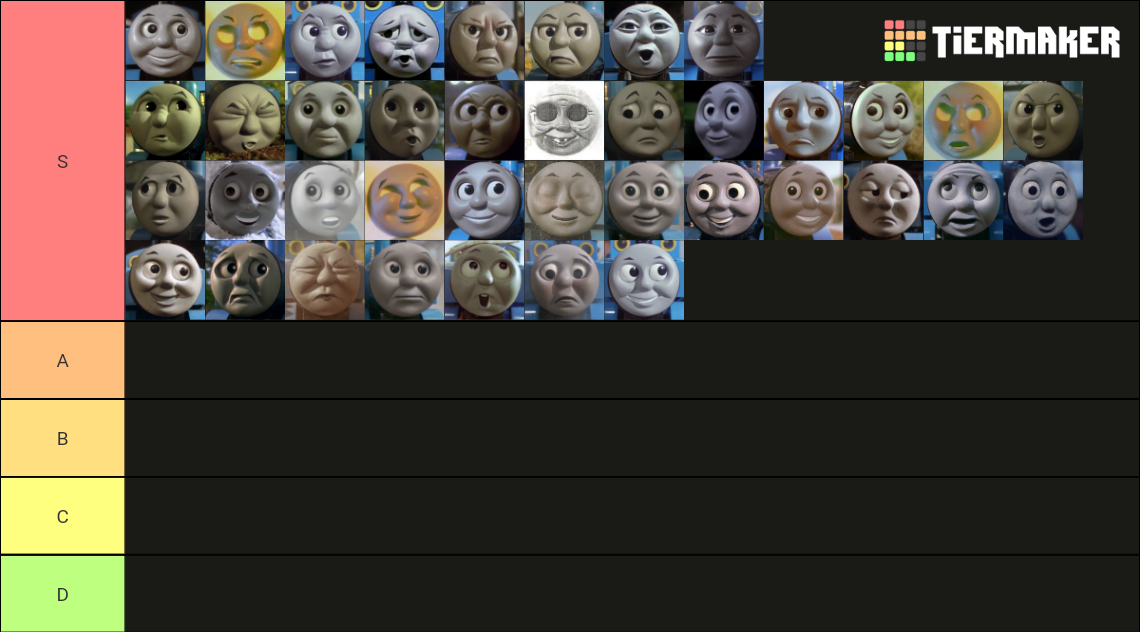 Thomas the Tank Engine Faces (Thomas) Tier List (Community Rankings ...